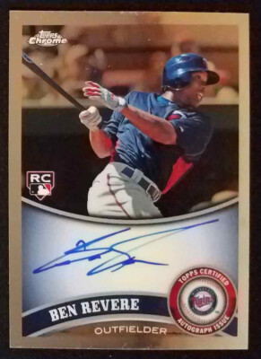 2011 Topps Chrome #175 Ben Revere Rookie RC Auto Twins NR-MINT ...