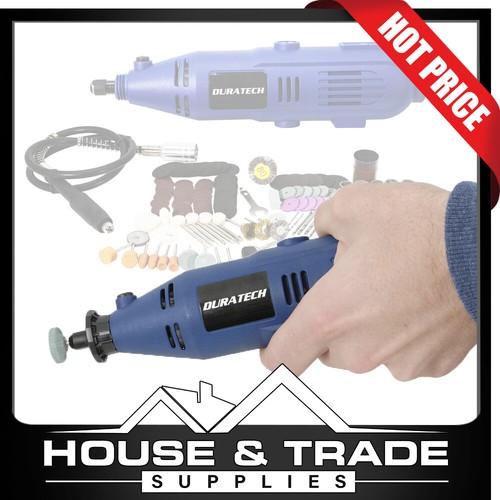 Duratech Rotary Tool Set 210 Piece with Flexible Shaft Engrave Drill ...
