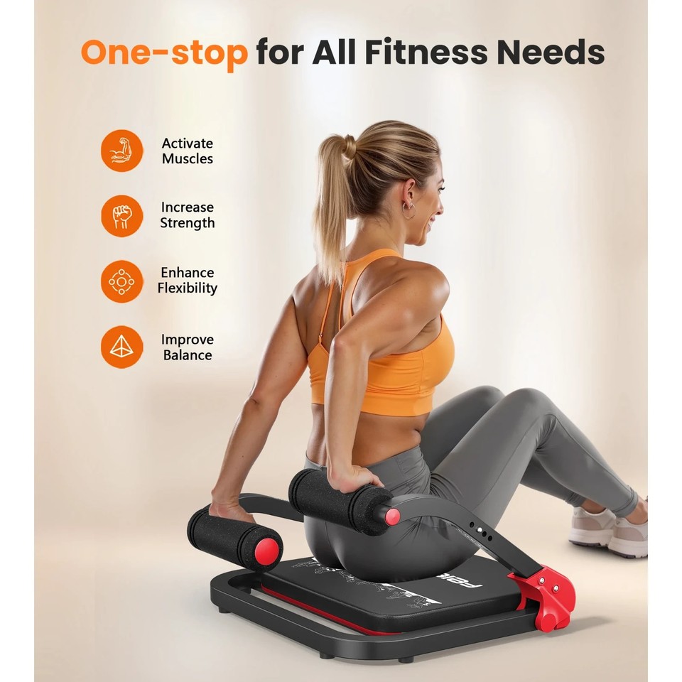 Ab Machine for Stomach Workout Ab Crunch Machine with 3 Adjustable ...