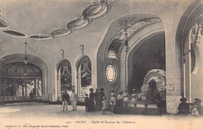 Cpa Raro Vichy (03) – Halle E Fonte Dei Célestins – Interno 1912 | eBay