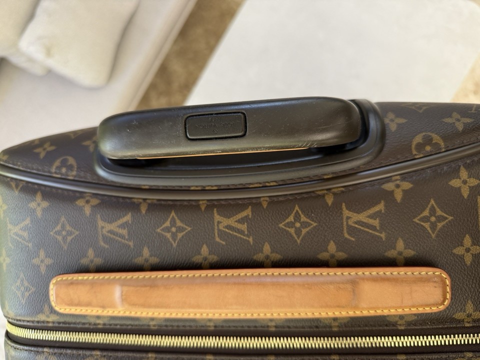 Louis Vuitton Pegase Large 4 Wheel Spinner Rolling Luggage Monogram ...