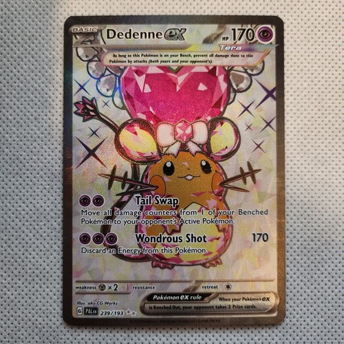 Dedenne ex - Paldea Evolved 239/193 Ultra Rare Pokemon Card Scarlet ...