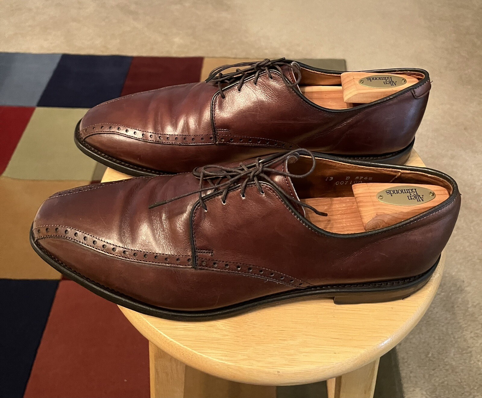 Allen Edmonds Wendell Brown Men’s US13D USA Leather B… - Gem