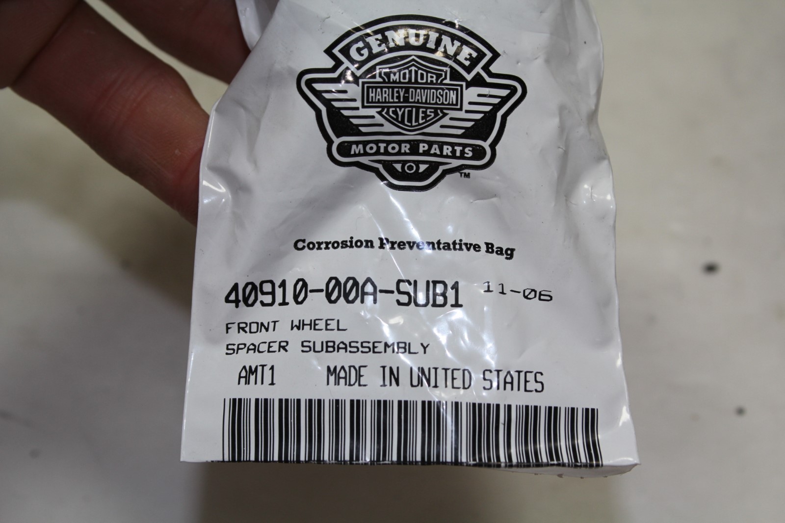 Harley 40910-00A-SUB1 front wheel spacer FXR FL Dyna Softail NEW ...