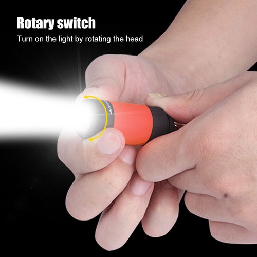 Rechargeable USB Flashlight LED Light Lamp Torch Pocket Keychain ...