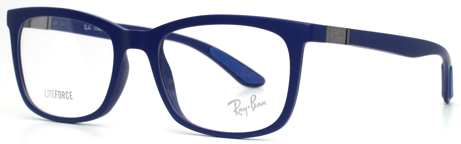 RAY BAN Liteforce RB7230 5207 Sand Blue Unisex Rectangle Eyeglasses 54 ...