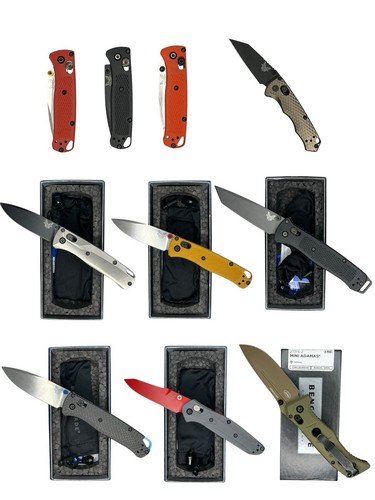 Benchmade Knife Lot - Mini Bugout, Mini Osborne, Mini Adamas, Bugout ...