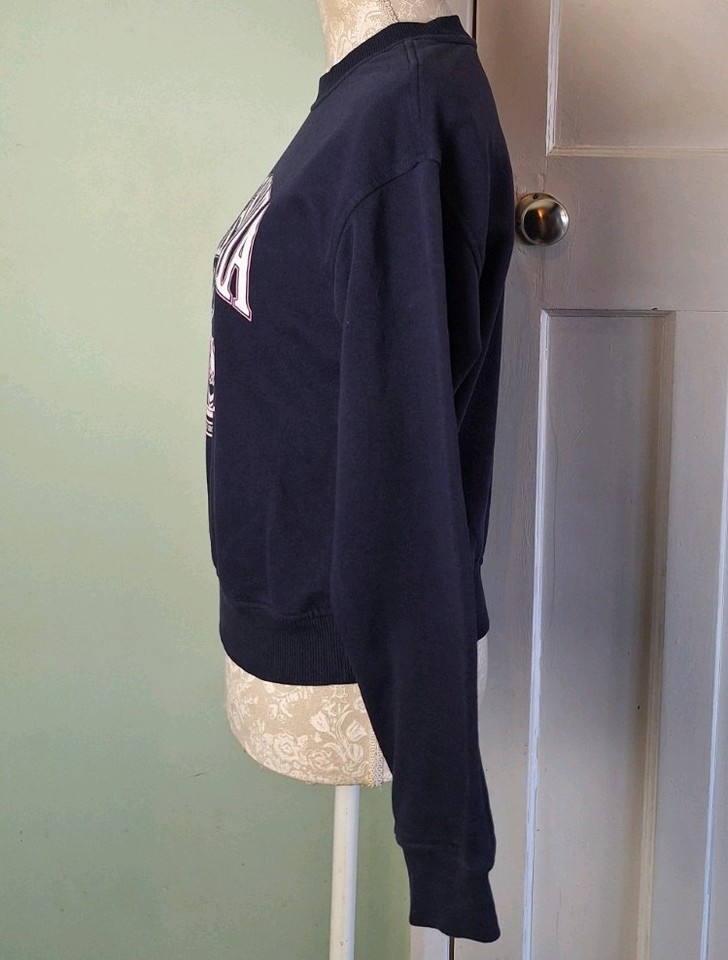 H&M Navy Blue 'California' Sweater Jumper - Size S (10/12) | eBay UK