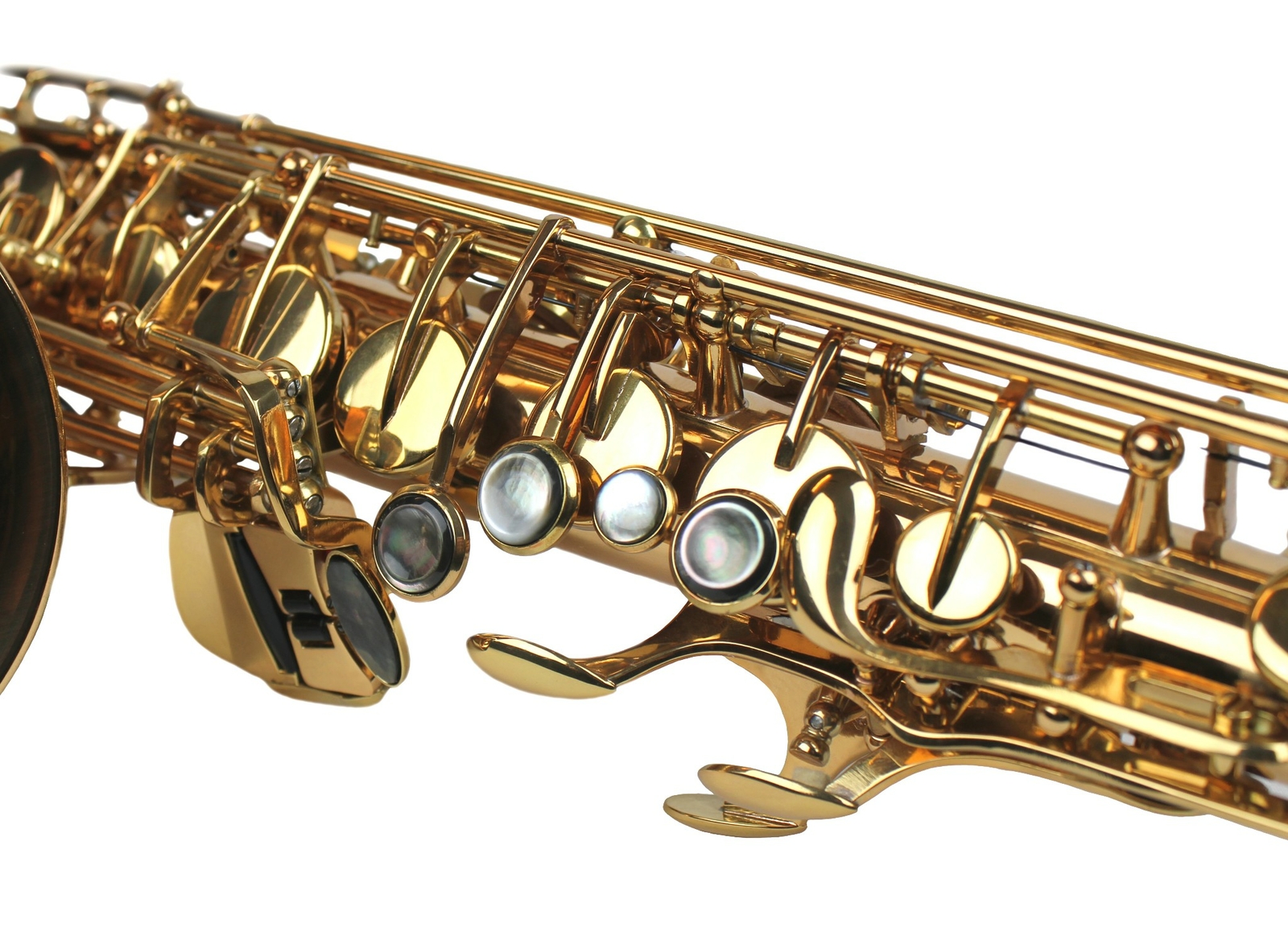 Professional ALTO SAXOPHONE Eb Sax 875 Model Gold Lacquer Real Black ...