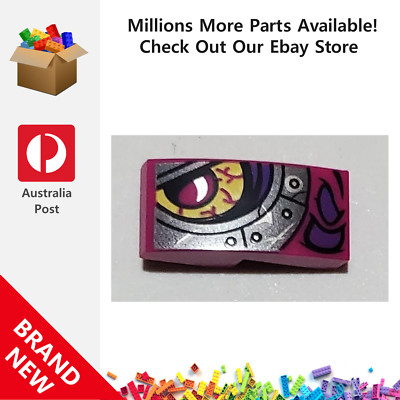 Genuine LEGO™ Magenta Slope Curved 2 x 1 with Magenta 11477 6296310 New ...