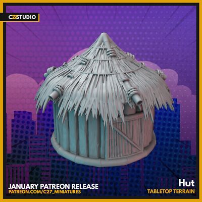 Hut | DnD Miniatures | Tabletop Gaming | Tabletop Miniature | Props ...