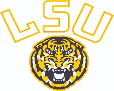 LSU Gold outline Inspired XL Full Size Football Helmet Decals | eBay