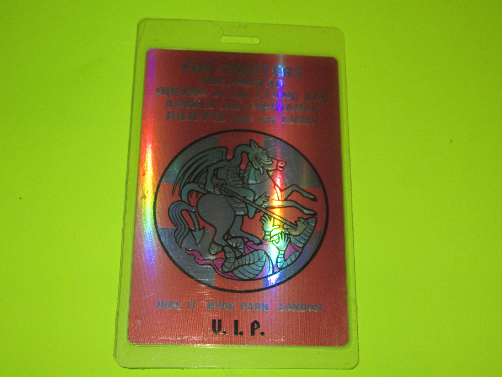 FOO FIGHTER MOTORHEAD QUEENS OF THE STONE AGE HYDE PARK 2006 VIP TOUR ...