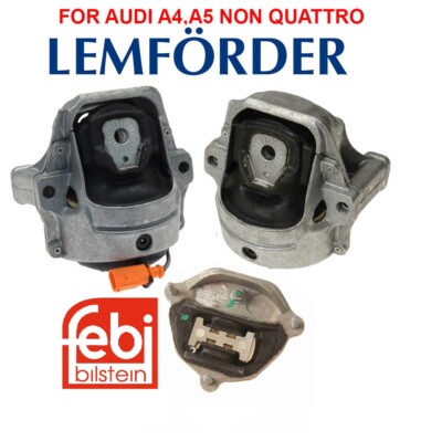 Engine Motor Mount Mounts Transmission Set Left and Right Kit For Audi ...