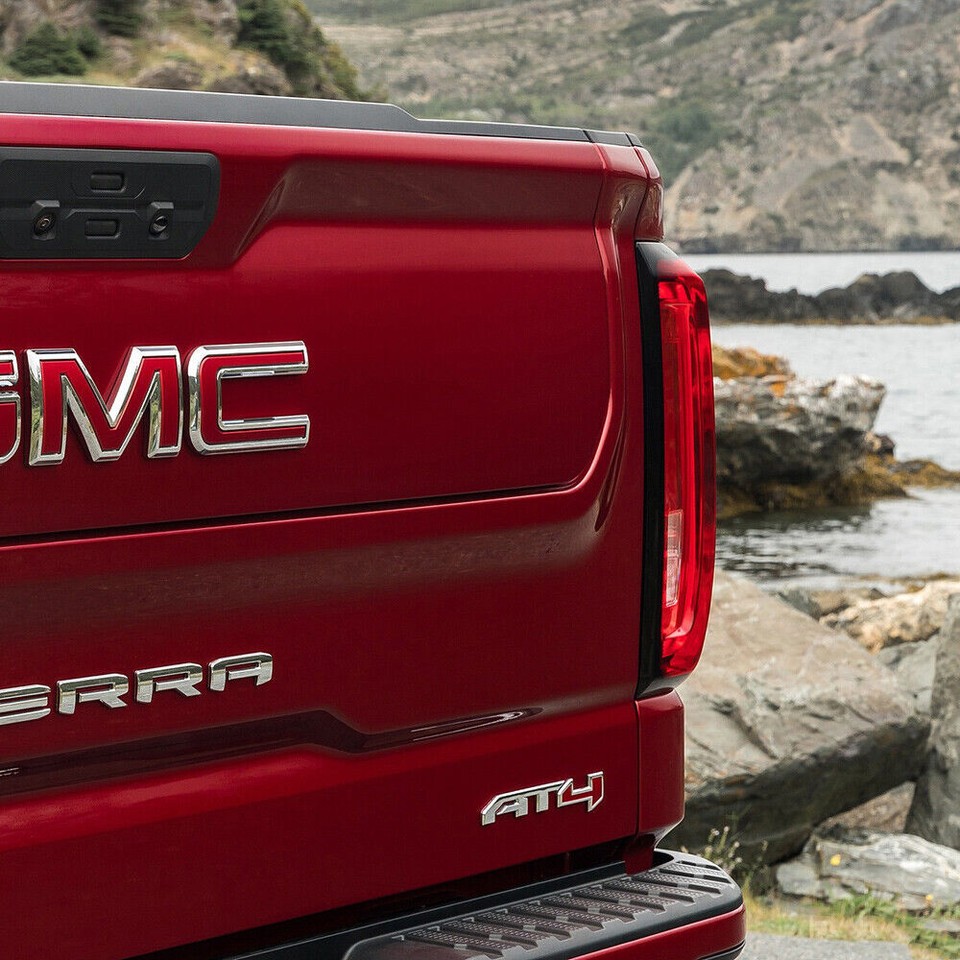 3Pack OEM AT4 Badge Emblem fits 2019-202524 Sierra 85002068 Chrome RED ...