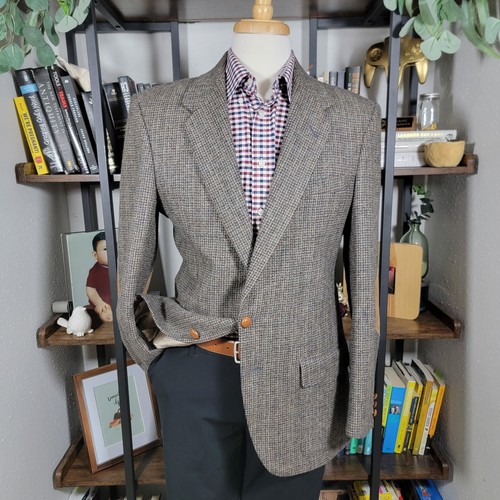 VTG Woff by Farah Men's Tweed Sport Coat Two Button Brown Wool Elbow ...