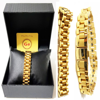 man Germanium chain Bracelet Gold Health Jewelry Fashion sports rolex ...