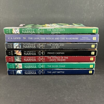 The Chronicles Of Narnia Book Set 1-7 CS Lewis Paperback VG | eBay