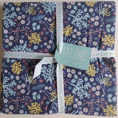 QUILT / CRAFT Lily & Loom ~ 42-PIECE LAYER CAKE 10" Squares Fabric ...