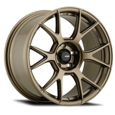 17 inch 17x8 Konig 56BZ AMPLIFORM Bronze wheels rims 5x4.5 5x114.3 +40 ...