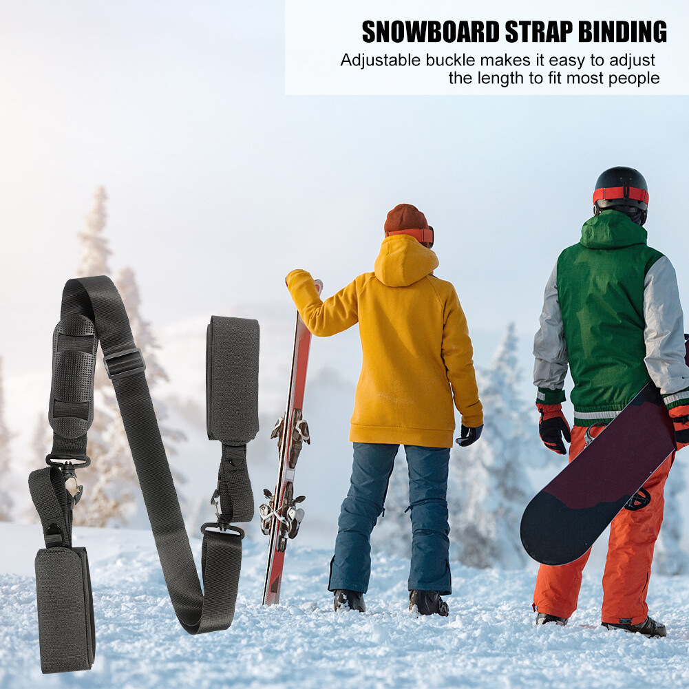 Nylon Portable Ski Straps Skiboard Fixed Strap Skiing Pole Carrier ...