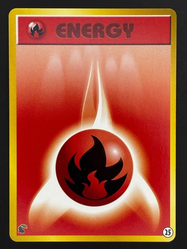 Pokemon Card Fire Energy #25 Intro Pack Neo Chikorita Deck Japanese | eBay