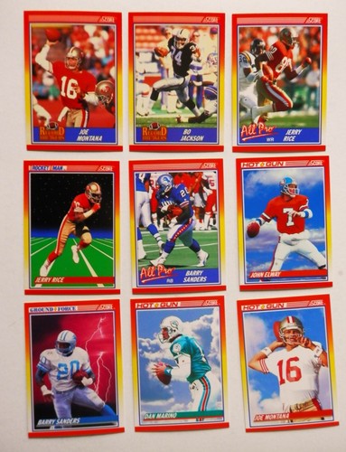 1990 SCORE FOOTBALL COMPLETE SET 660 CARDS NEAR MINT CONDITION | eBay