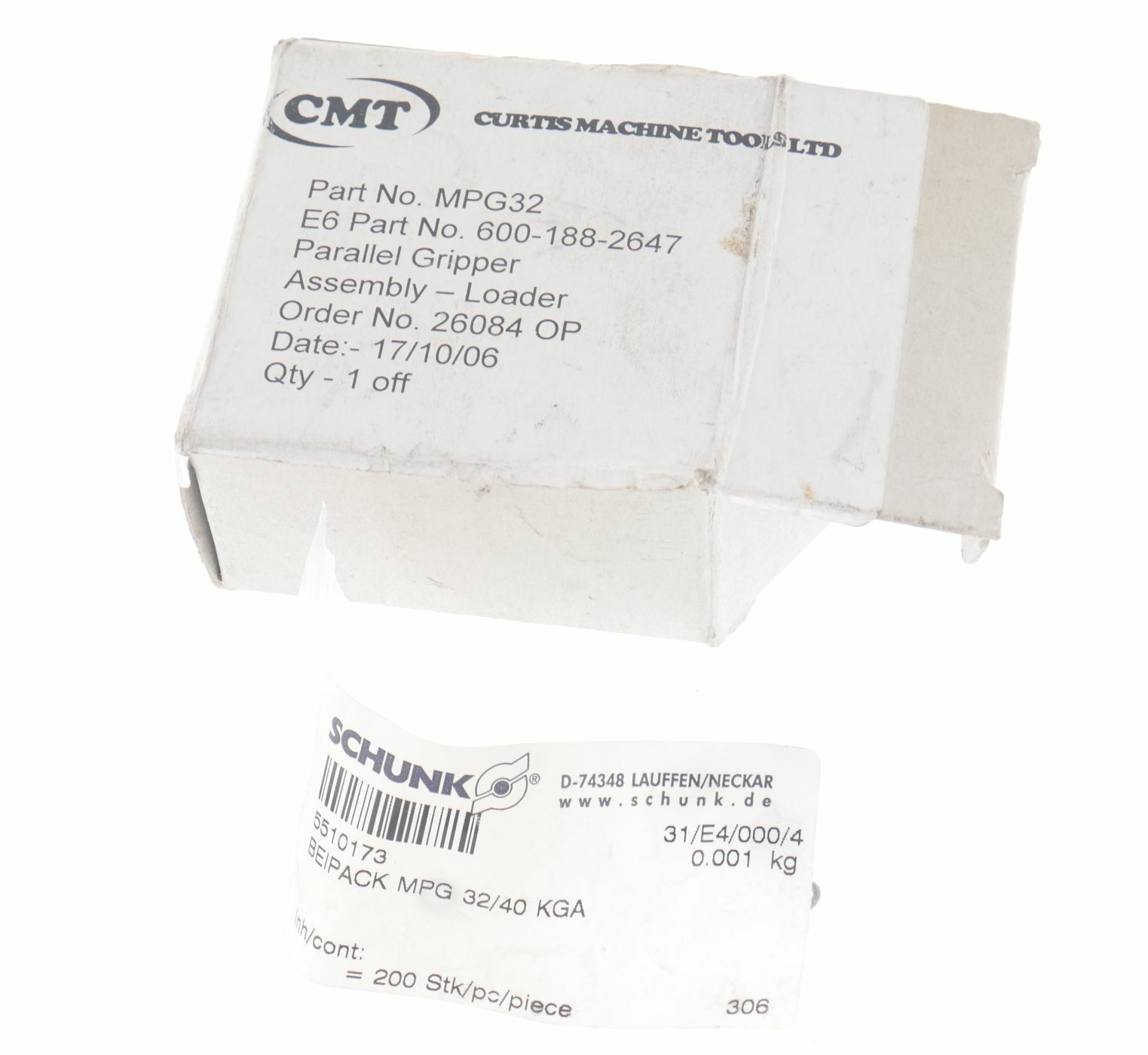 CMT MPG32 5510173 SCHUNK BEIPACK MPG 32/40 KGA ! NEW ! | eBay