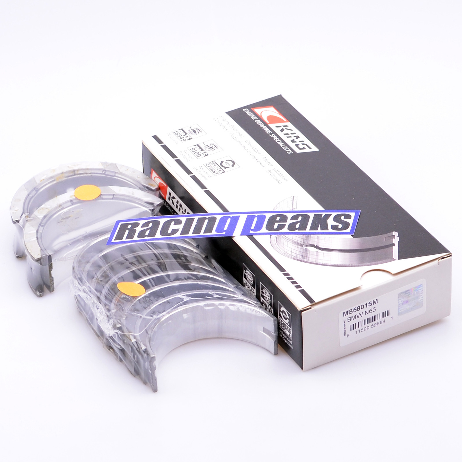 BMW M5 M6 S63B44 550i 650i 750i M550i N63B40 N63B44 main bearings KING ...