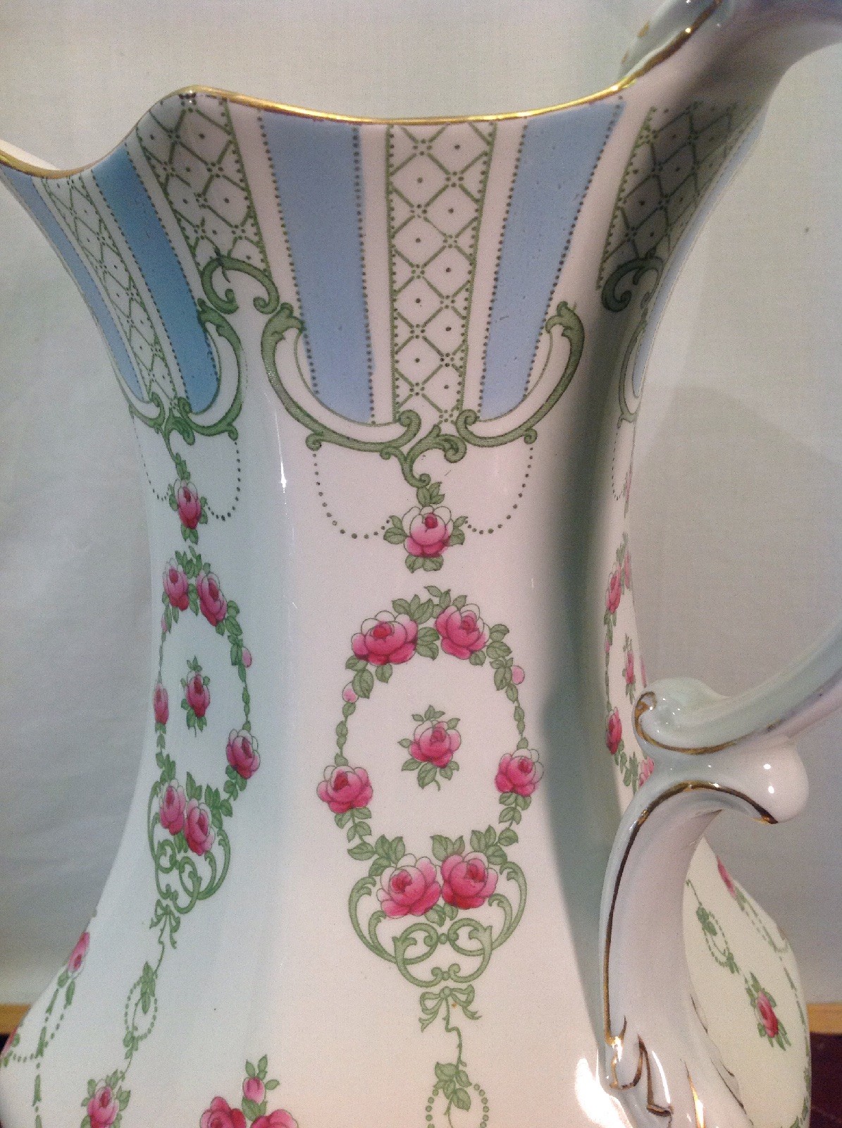 Antique RARE Whieldon Ware Elite Huge Pitcher By F. Winkle Rd554111 ...