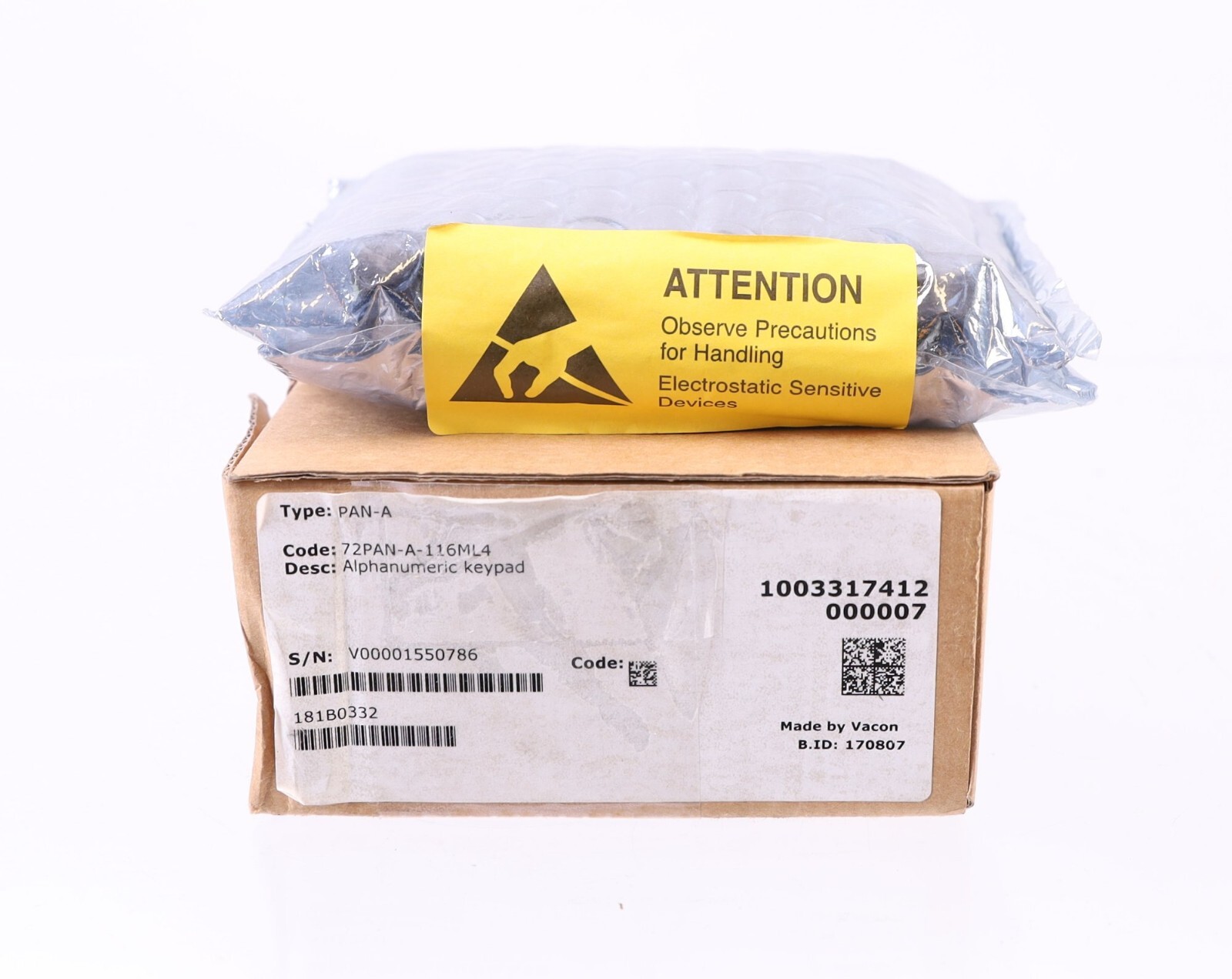 VACON KEYPAD PAN-A 181B0332 72PAN-A-116ML4 ! NEW ! | eBay