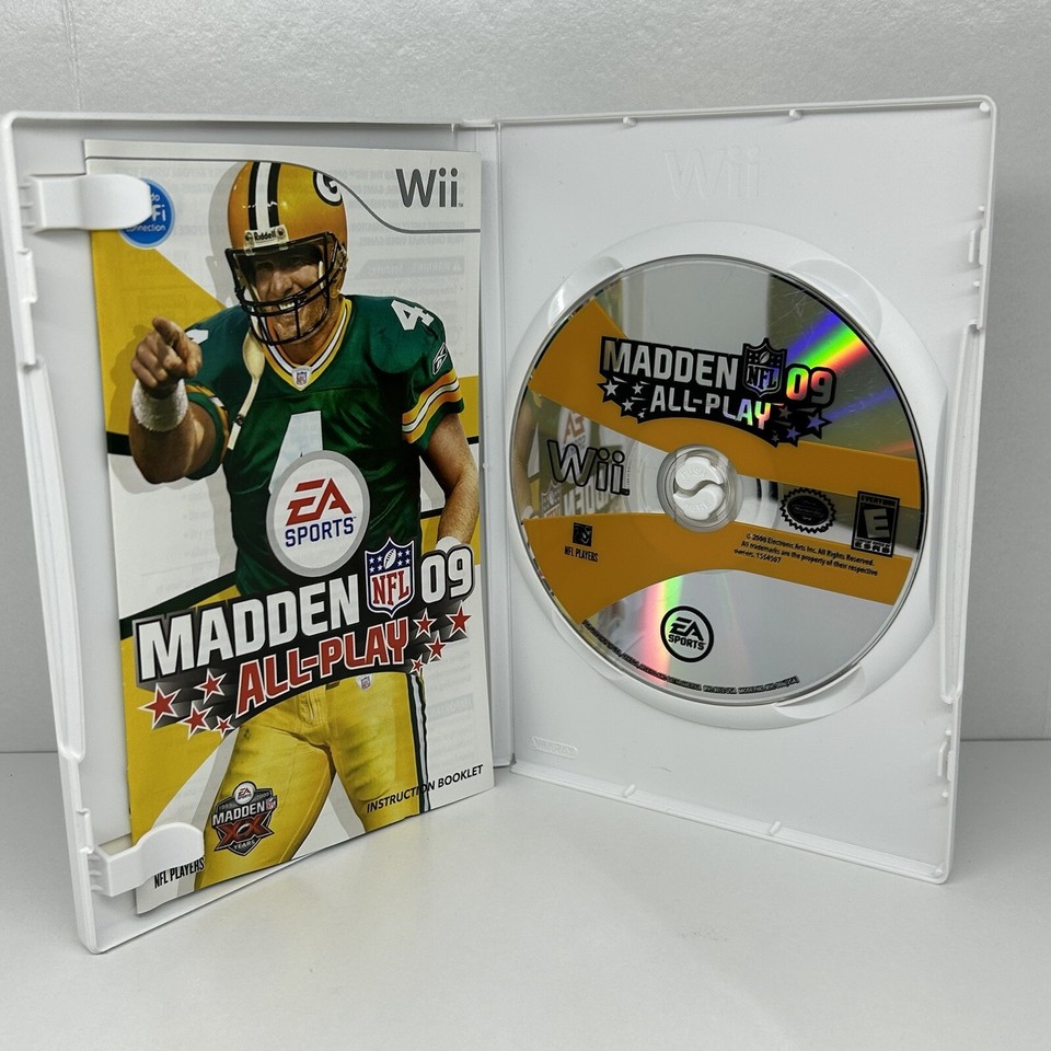 Madden NFL 09: All-Play (Nintendo Wii, 2008) complete TESTED! | eBay