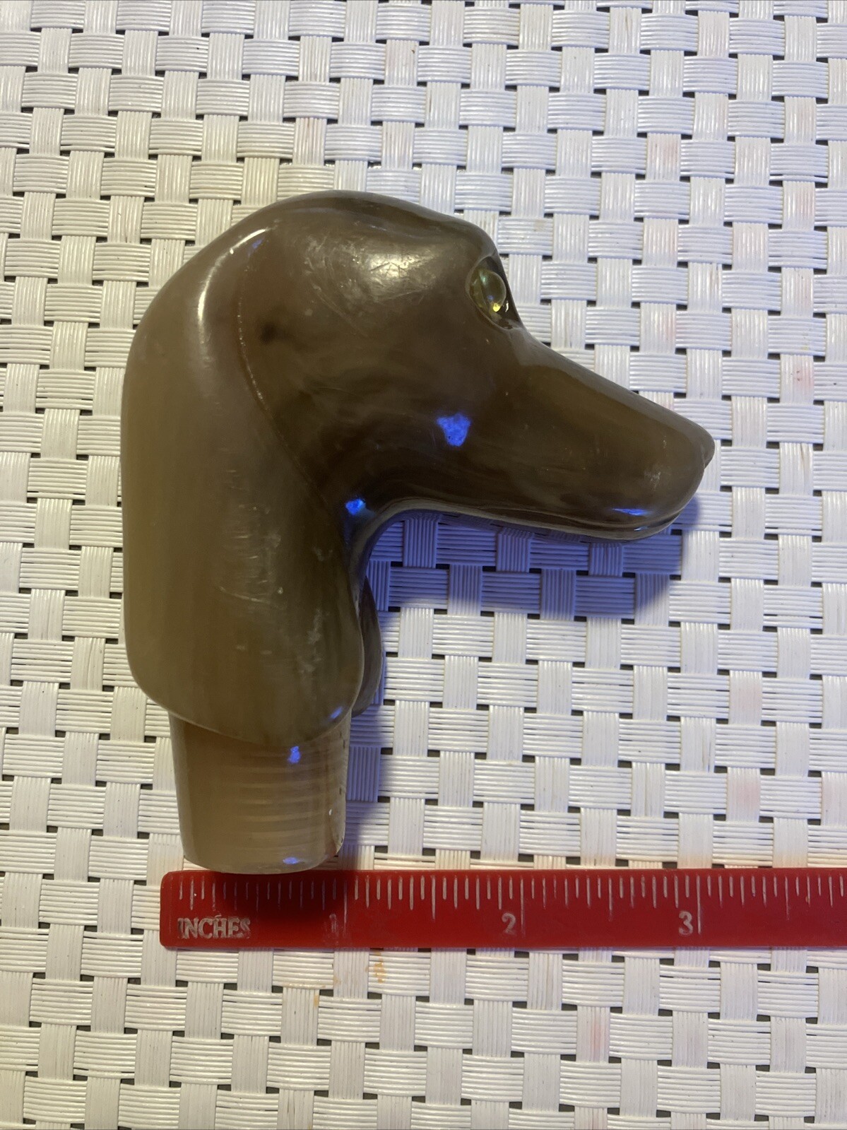 ANTIQUE DOG HEAD HANDLE FOR WALKING STICK / UMBRELLA … - Gem