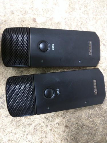 LOT OF 2 Shure MXW6 Omnidirectional Boundary Transmitter #MXW6/O=-Z10 ...