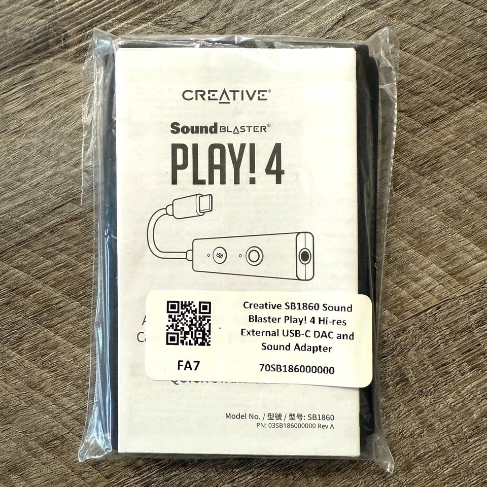 Creative Sound Blaster PLAY! 4 External USB-C DAC & Sound Adapter Card ...