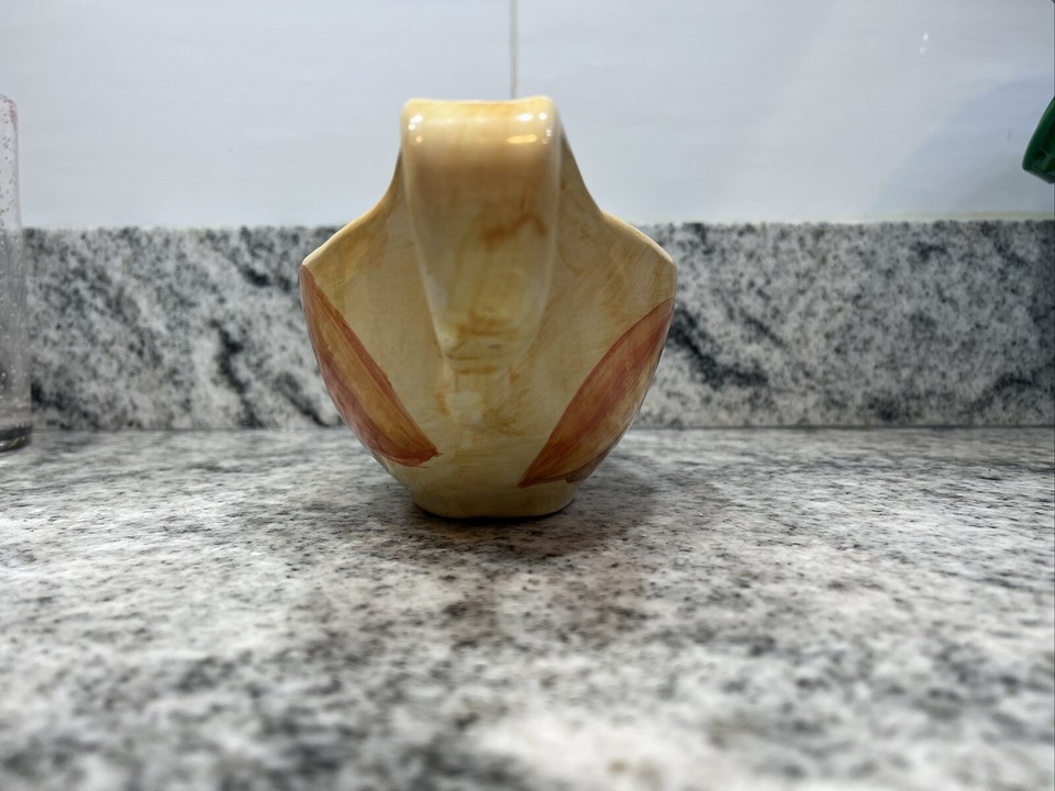 Mamma Ro Gravy Boat 16 Oz Yellow Orange Brown Abstract Leaves Gravy ...