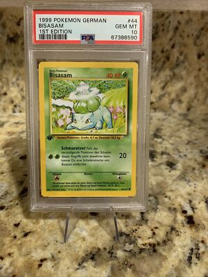 Pokemon 1st Edition Base Set Bisasam (Bulbasaur) German PSA 10 | eBay