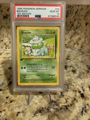 Pokemon 1st Edition Base Set Bisasam (Bulbasaur) German PSA 10 | eBay