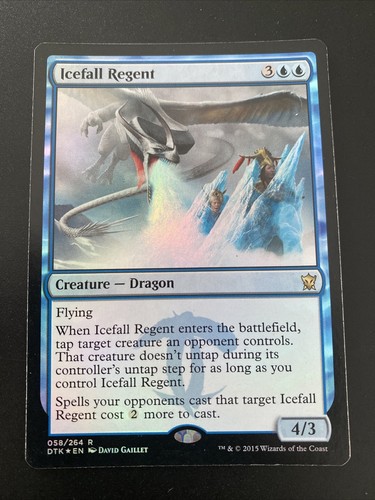 FOIL Icefall Regent 058/264 MTG Dragons of Tarkir Rare LP/EX English | eBay