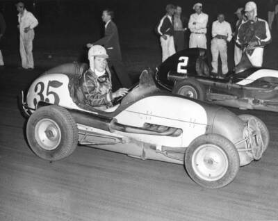 Rodger Ward Gilmore Stadium Midget Race 1948 Motor Racing Old Photo ...