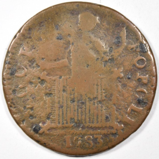 1783 Georgivs Triumpho Washington Colonial Copper Token Coin Bold ...