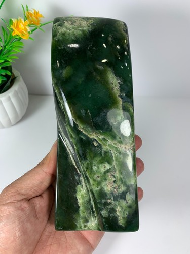 1250 Gram Nephrite Jade Rough Polished Stone Tumble Natural Freeform ...