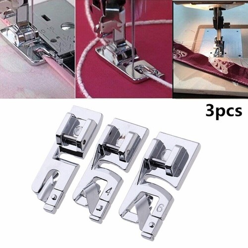 3Pcs/set Universal Crimping Presser Foot Set for Brother Singer Sewing ...