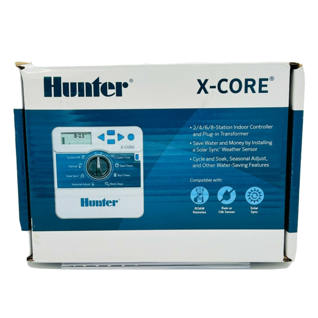 Hunter XC800I X-Core 8-Station Indoor Irrigation Controller - Gray for ...