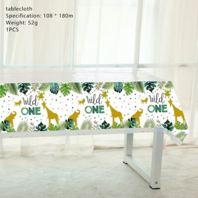 Wild One Table Cover Tablecloth Party Supplies Birthday Decoration ...