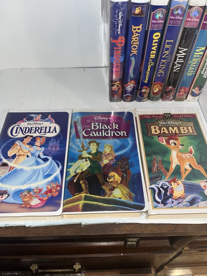 Lot Of 10 Vintage 1990’s Disney Masterpiece Collection WB VHS Movie ...