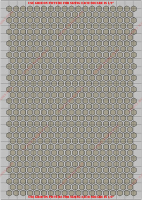 SHS1001S Hexagon Solvent Based Vinyl Masking/ Stencil Kit | eBay