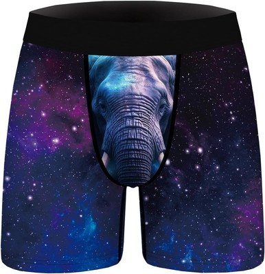 Aueyan Mens Boxer Briefs Funny Novelty XX-Large, 1 Piece,galaxy ...