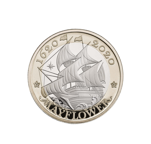 Two Pound Mayflower 2020 UK £2 Uncirculated Coin New Horizons Royal ...