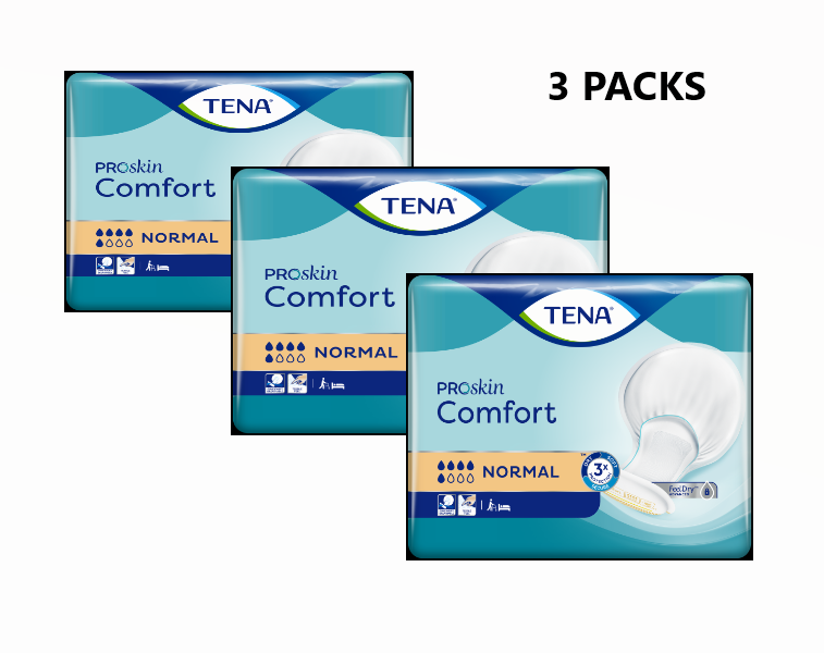 TENA Comfort Normal Case Saver 3 Packs Of 42 Incontinence Pads 752742 ...